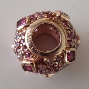 Pandora | Jewelry | Pandora Rose Gold Kiss Pave Charm 78872c0 Retired ...